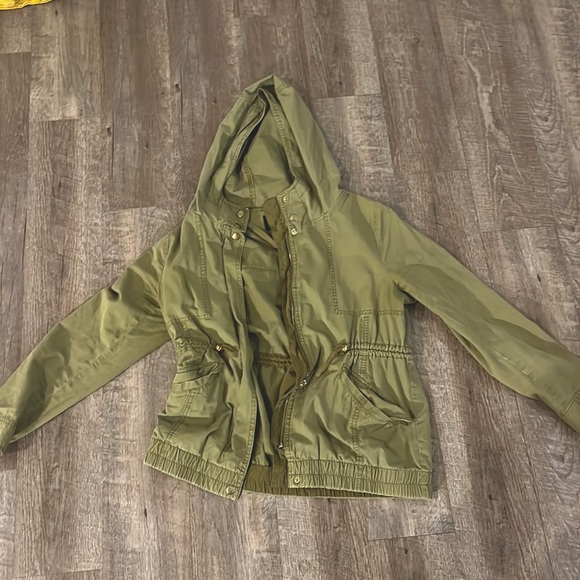 Love Tree | Jackets & Coats | Green Lightweight Utility Jacket Love ...